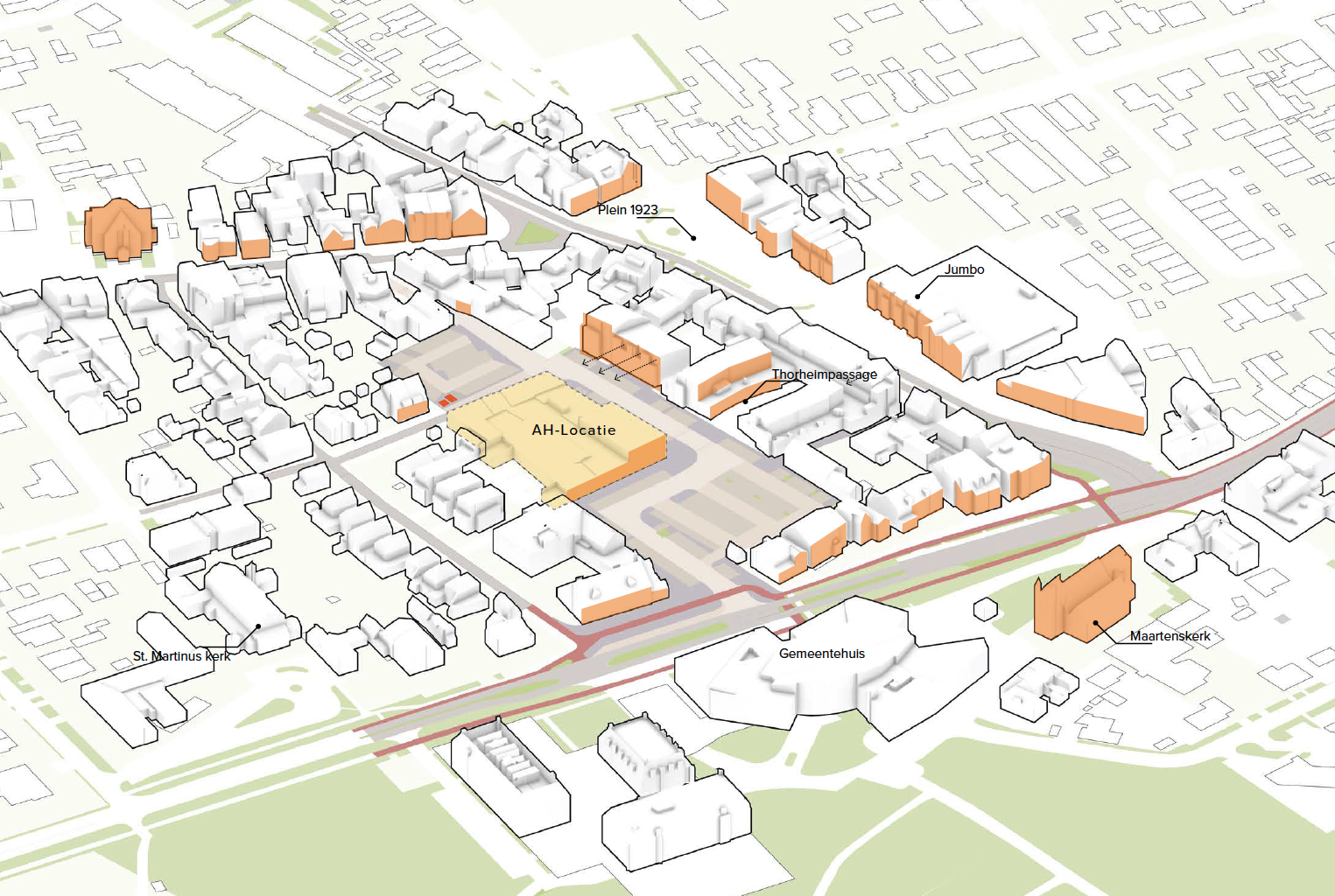 Studie naar de AH-locatie in het centrum van Doorn - IMOSS